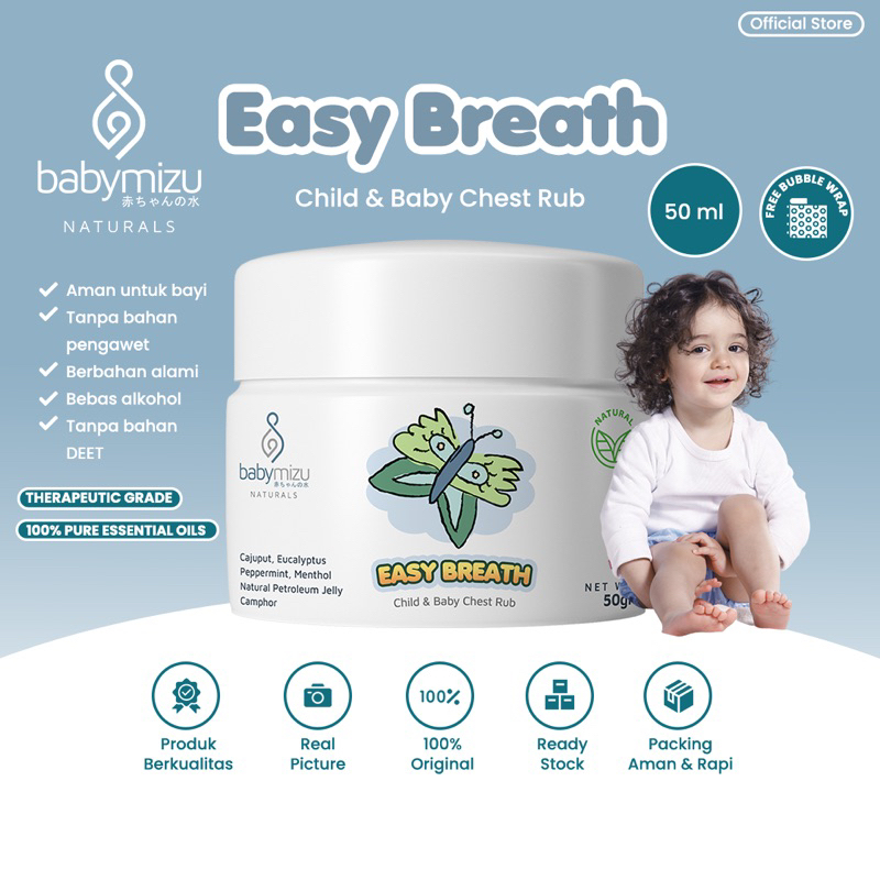 Jual BABYMIZU Easy Breath - Balm Child and Baby Chest Rub (Pereda Flu ...