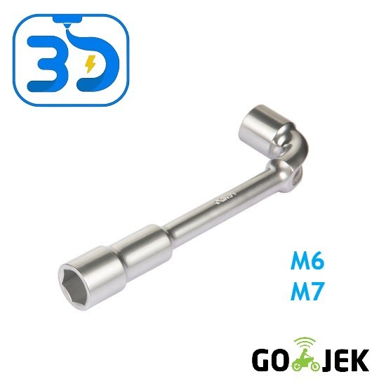 Jual L-Shaped Wrench / Kunci Socket Pas - L M6 / M7 | Shopee Indonesia