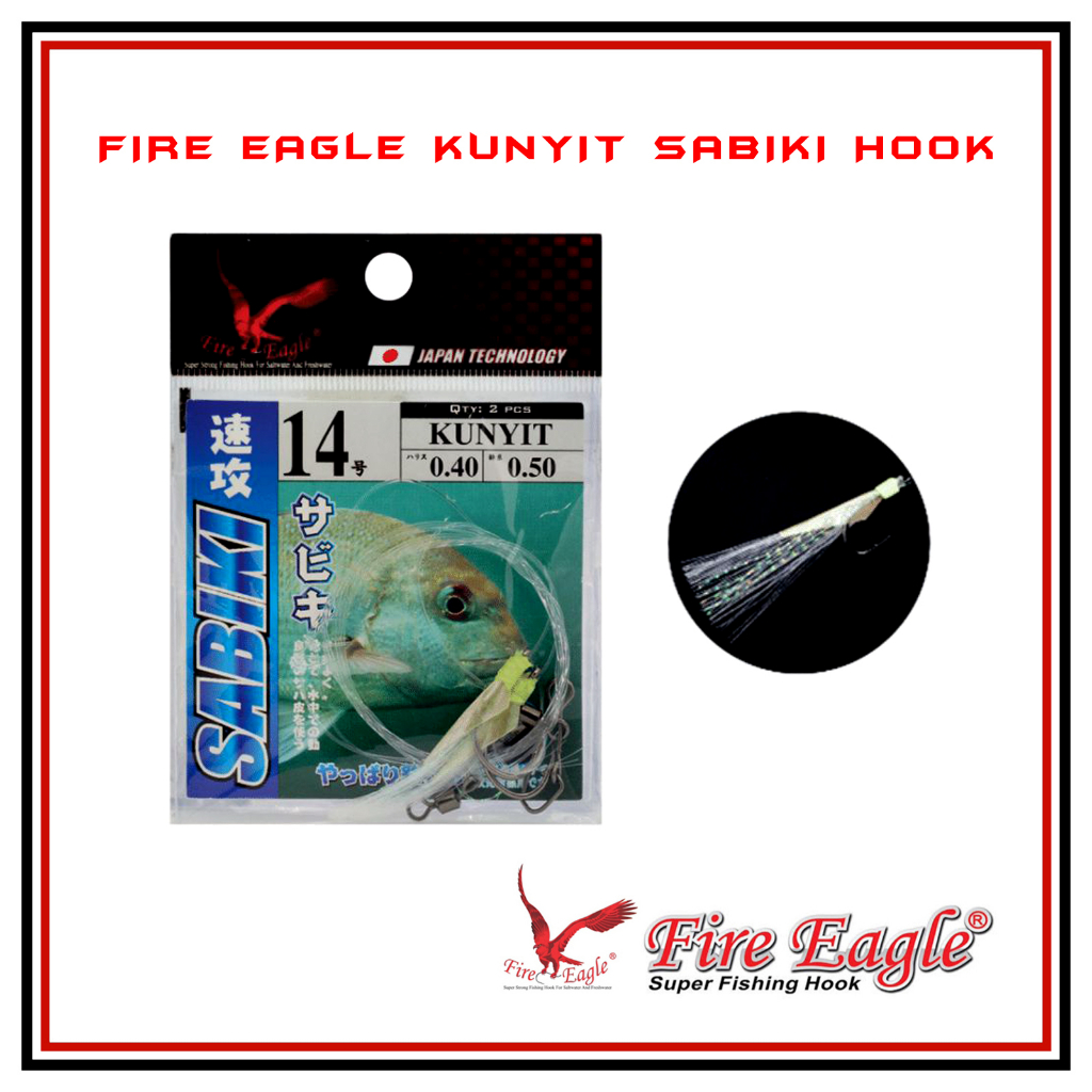 Jual KOTREK FIRE EAGLE SABIKI HOOK KUNYIT RANGKAIAN MANCING LAUT SIAP ...