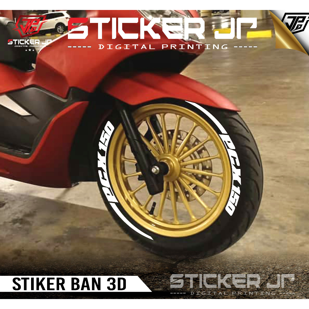 Jual Sticker Ban / Font Ban / Tire Bomb / 3D stiker ban PCX 150 Sticker ...