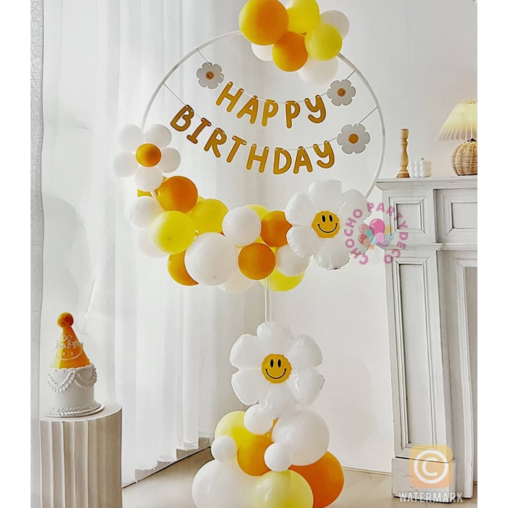 Jual Paket Balon BUNGA DAISY Dengan Standing Tiang Bulat Lingkar 803 ...