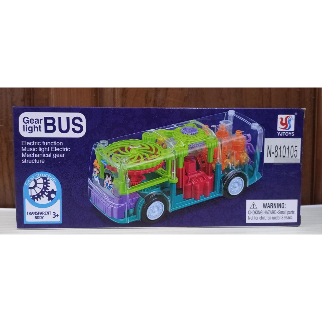 Jual MAINAN BUS TRANSPARAN GEAR LIGHT BUS BENING MOBIL GEAR BUS ...