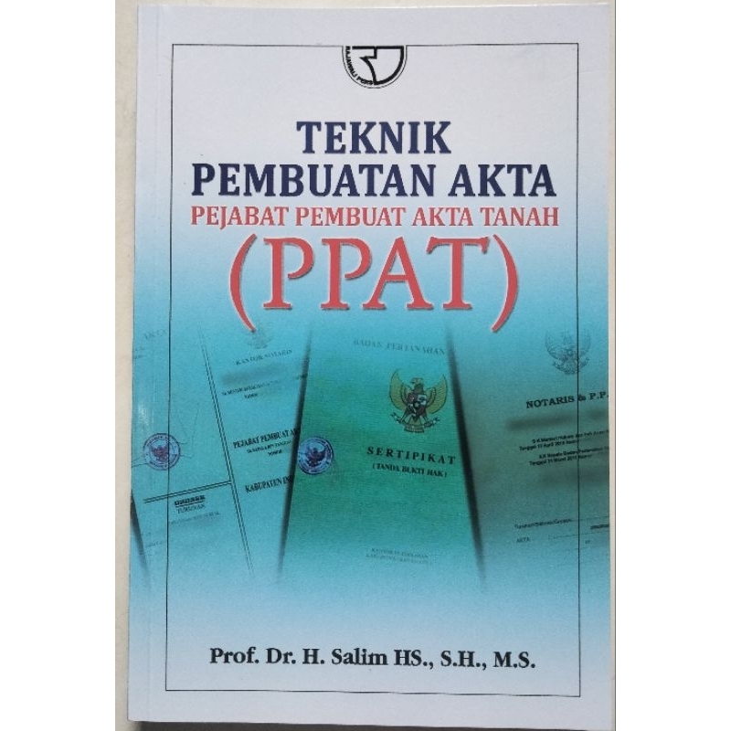 Jual TEKNIK PEMBUATAN AKTA PEJABAT PEMBUAT AKTA TANAH ( PPAT) | Shopee ...