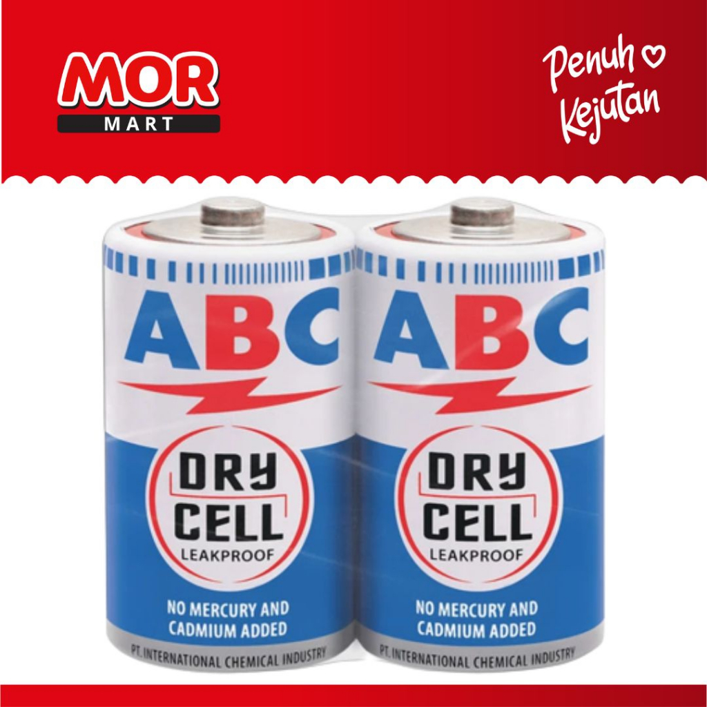 Jual ABC Dry Cell Battery Baterai Besar Biru R20 2B | Shopee Indonesia