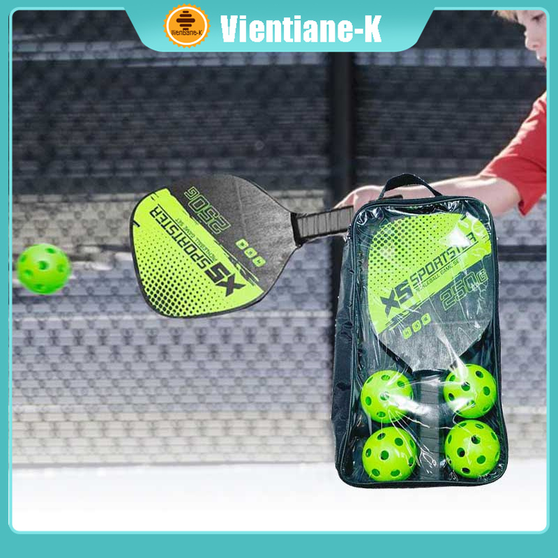Jual Raket Pickleball Paddle Set Bola Pickleball 40 Lubang Ball Racquet ...