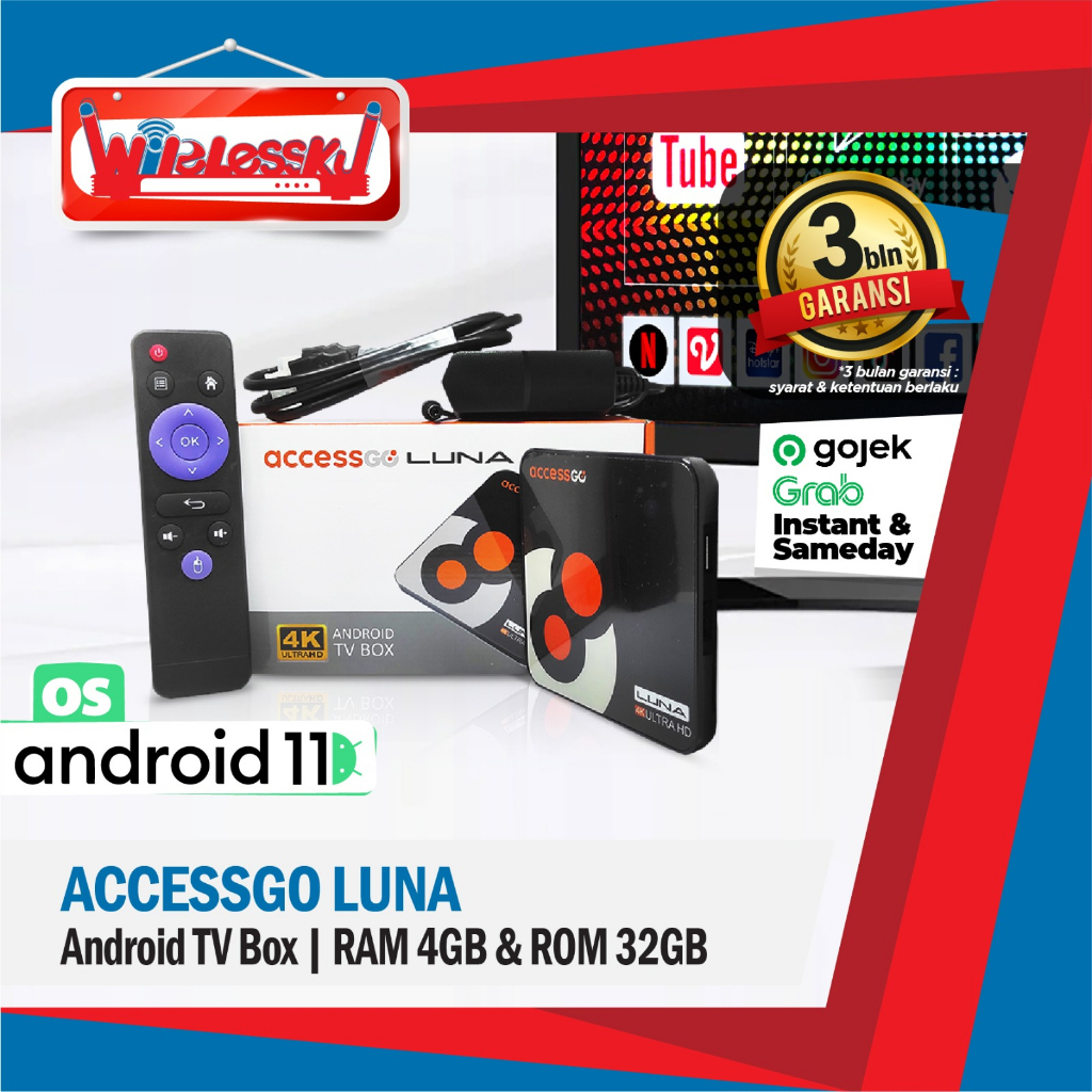 Jual AccessGo Luna Android TV RAM 4GB ROM 32GB | Shopee Indonesia