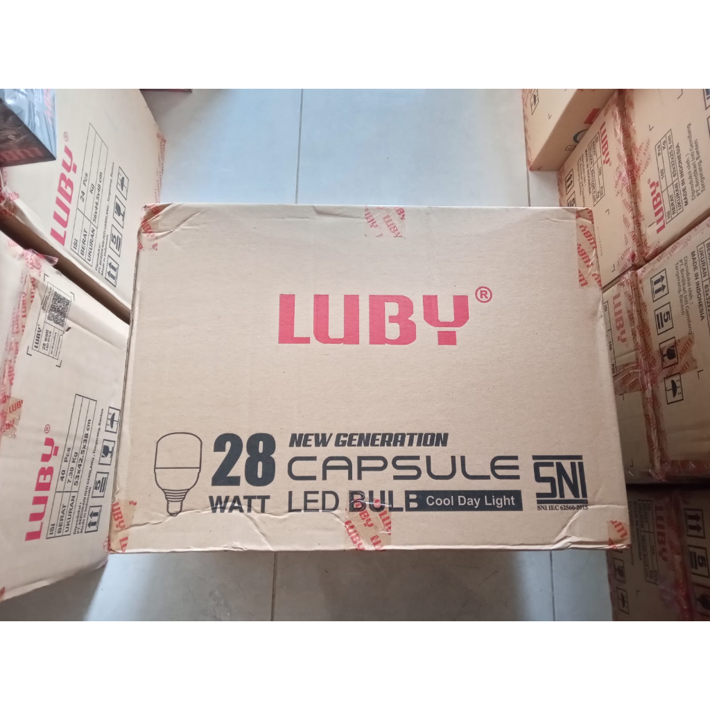 Jual Lampu LED Luby Capsule 28 Watt ( 1 DUS / KARTON ISI 40PCS) 28W ...