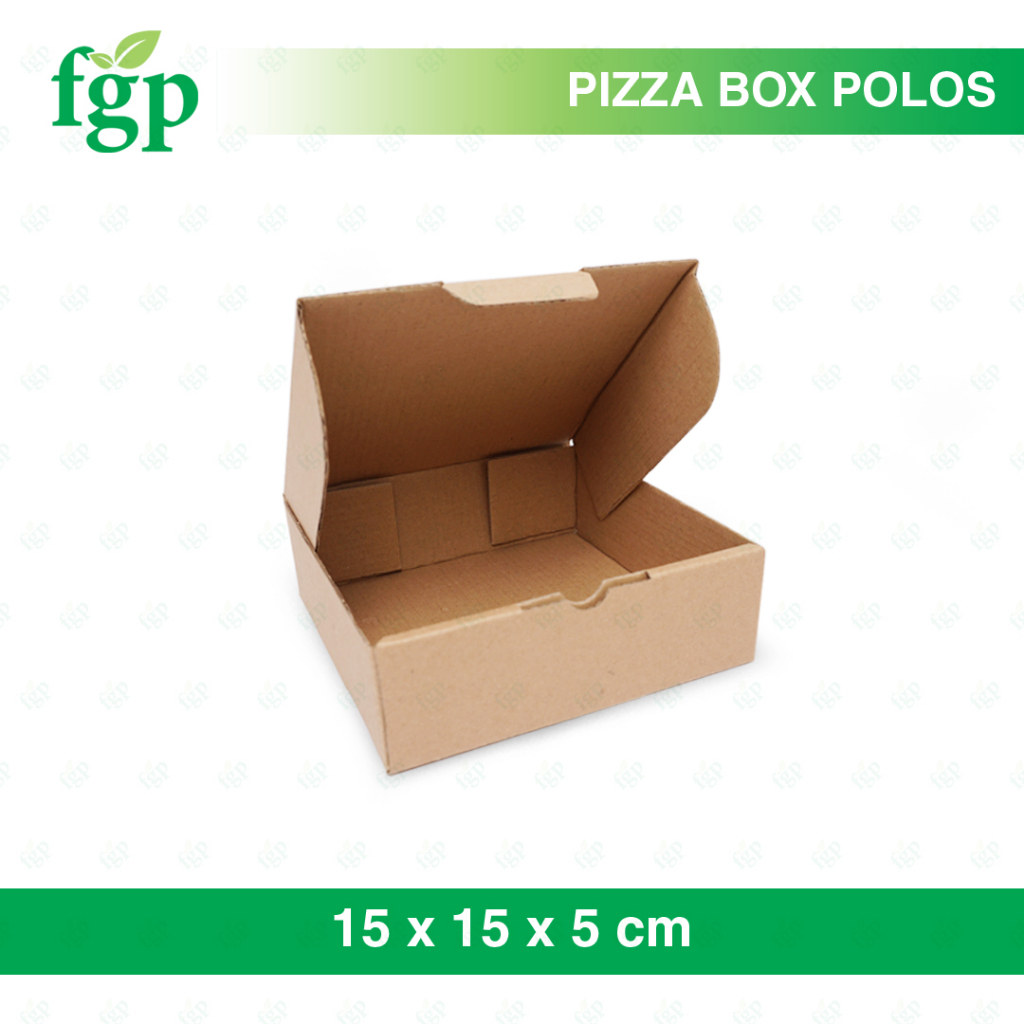 Jual PIZZA BOX POLOS UKURAN 15X15X5 CM | Shopee Indonesia
