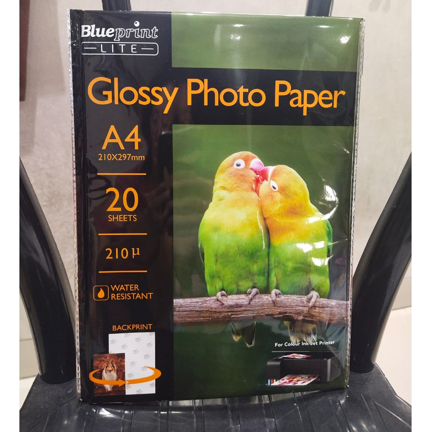 Jual Kertas Foto Blueprint Lite 210 Glossy ukuran A4 Photo Paper ...