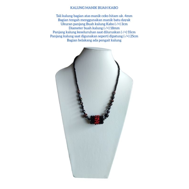 Jual Kalung batu dayak / Kalung manik / kalung dayak / kalung manik ...