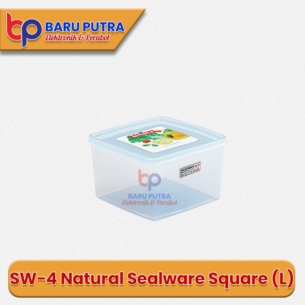 Jual Toples / Lunch Box Lion Star SW-4 Natural Sealware 81-P2 Square (L) | Shopee Indonesia