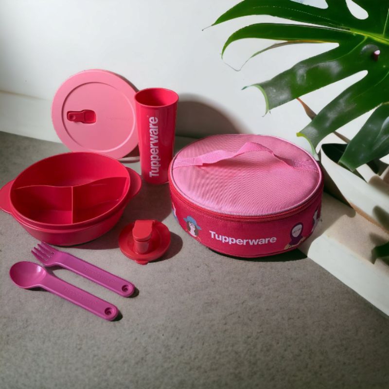 Jual Wadah Tempat Bekal Makan Makanan Fancy Crystalwave Lunch Set ...