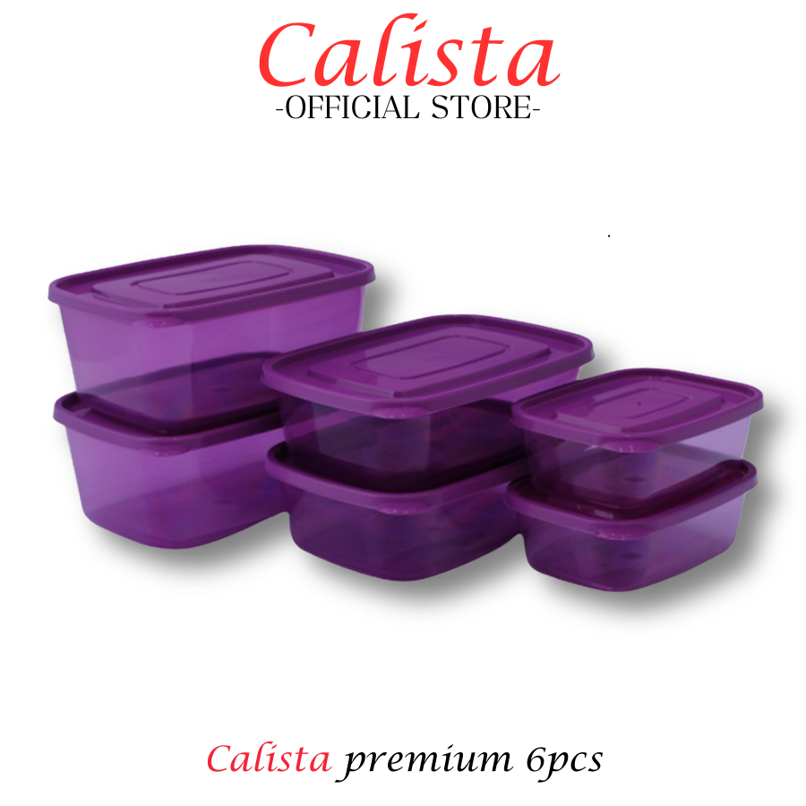 Jual Toples Plastik Kotak Calista Furano Putih Bening Set Isi 6pcs/ Food Kontainer Container Set ...