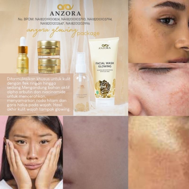 Jual anzora skincare paket glow | Shopee Indonesia