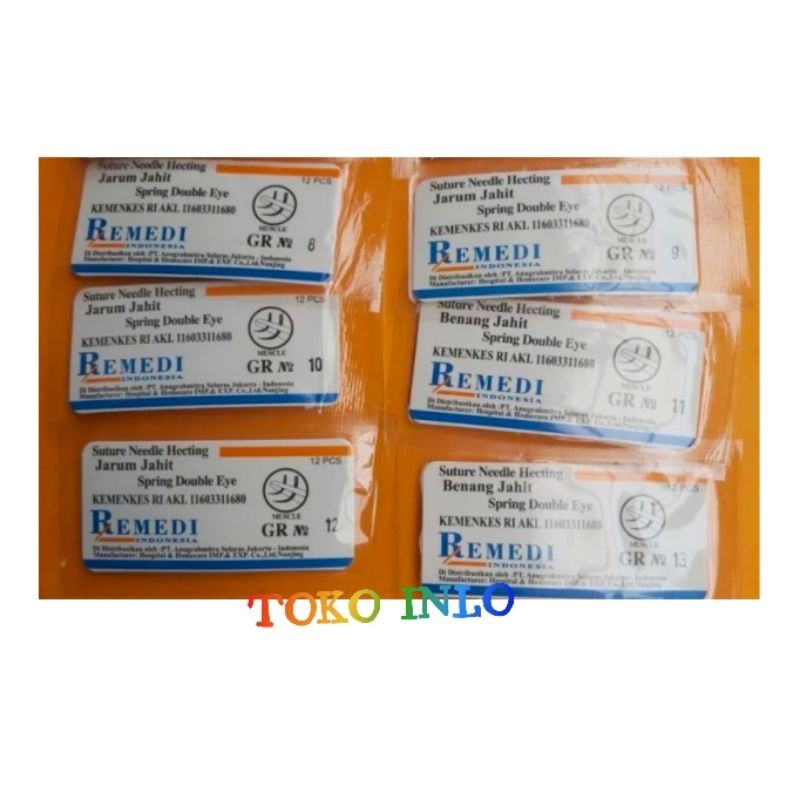 Jual Nald Hecting/Needle Hecting/Suture Needle Hecting/Jarum Hecting GR ...