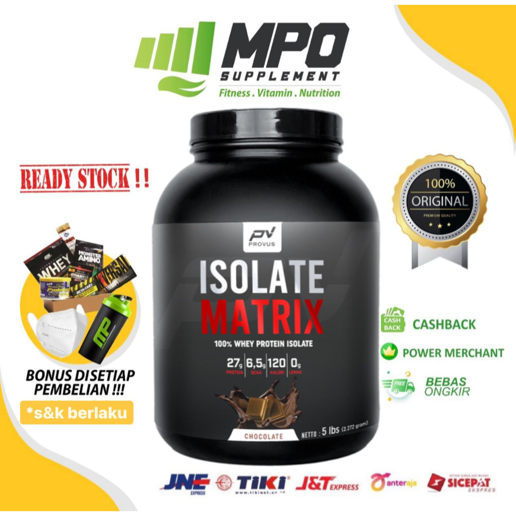Jual Provus Isolate Matrix 5lbs Provus Whey Isolate Matrix Whey Protein ...