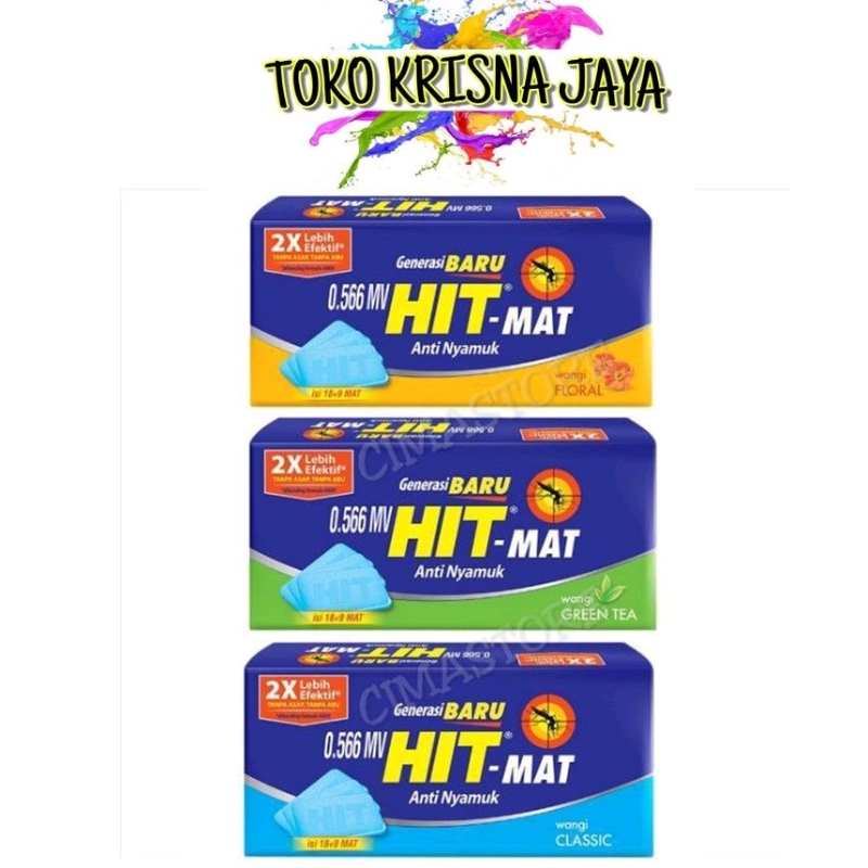 Jual HIT MAT Refill Anti Nyamuk Isi 18+6 FLORAL | GREEN TEA | CLASSIC ...