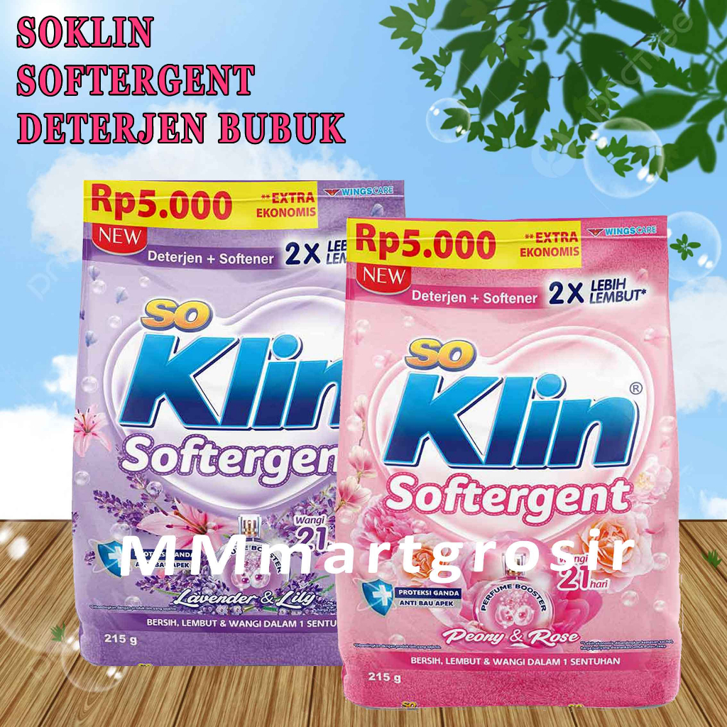 Jual So Klin Softergen / Deterjen Bubuk Softergen / Deterjen Aroma ...