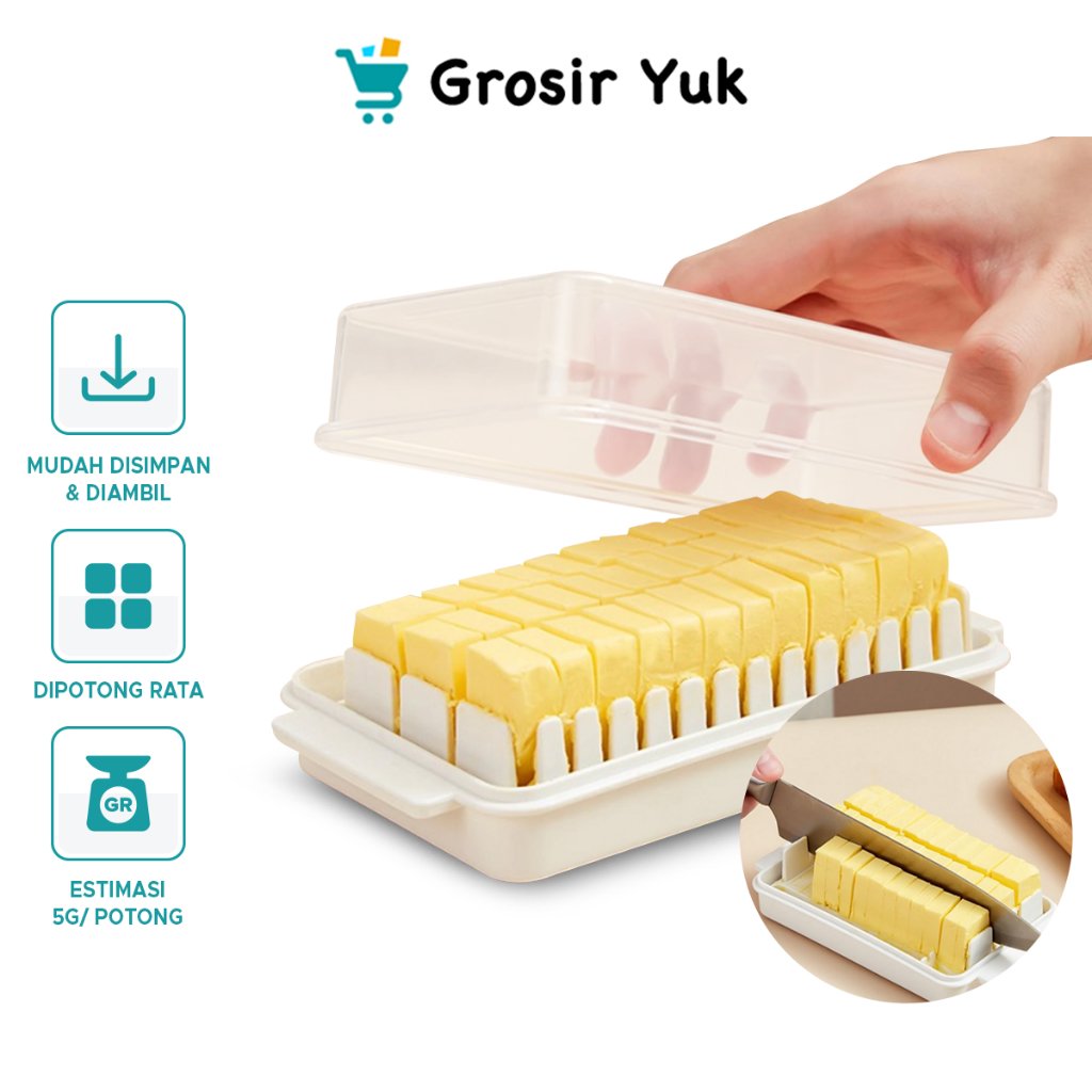 Jual Alat Pemotong Mentega Keju Kotak Penyimpanan Anti Debu Storage Box ...