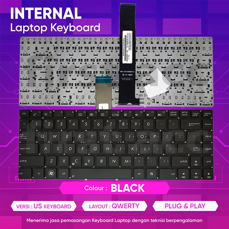 Jual Keyboard Laptop Asus N46 N46V N46VJ N46VM N46VZ N46VB N46JV Ori ...