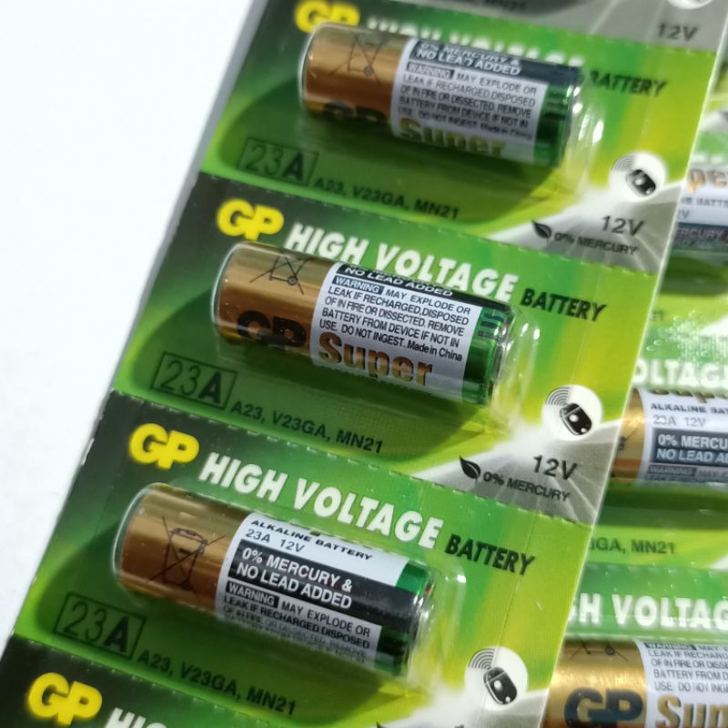 Jual Baterai GP 23A Super Alkaline / Baterai Remote Mobil Alkaline GP ...