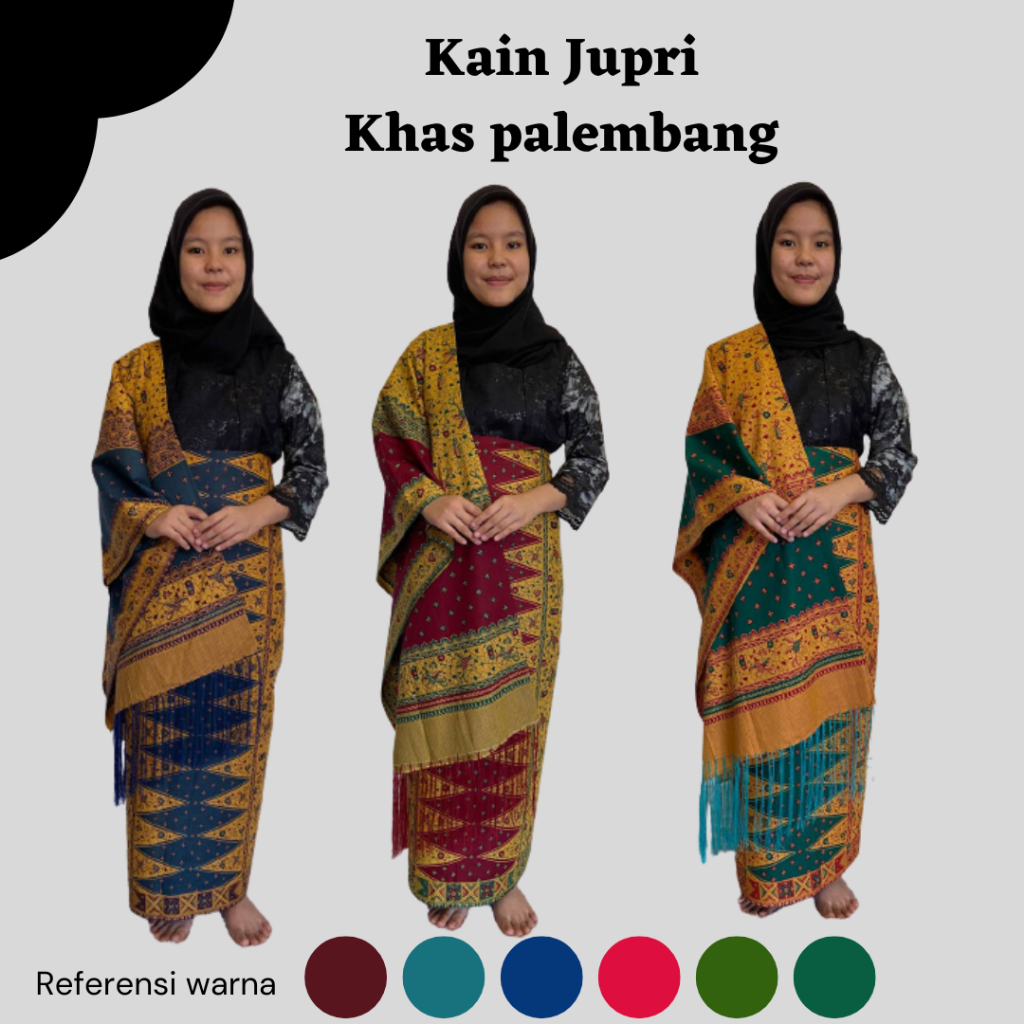 Jual Nyimas Songket - Kain Jupri Khas Palembang Berbagai Macam Warna ...