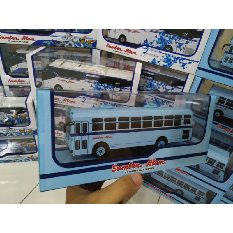 Jual Miniatur bis bus papercraft sumber alam berbagai livery original ...