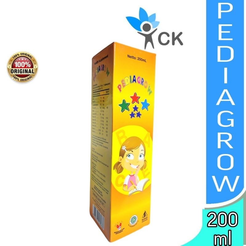 Jual PEDIAGROW SYRUP BOTOL 200 ML suplemen pertumbuhan anak | Shopee ...