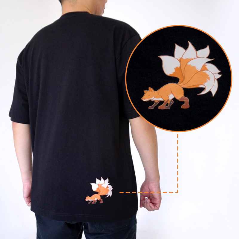 Jual Riyoka - T-shirt Oversized Kitsune Cotton Combed 24s Limited ...