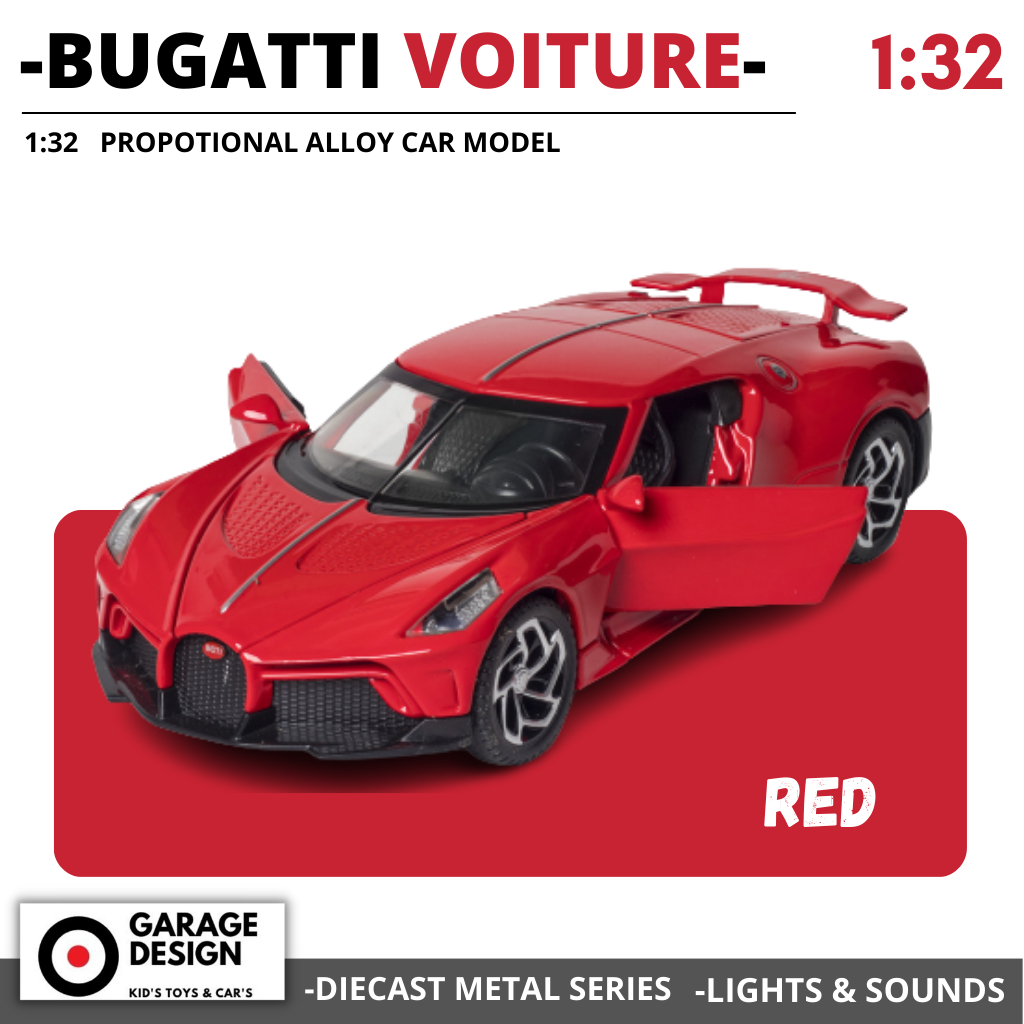 Jual Diecast Miniatur Mobil Bugatti La Voiture Noire Skala 1:32 - Alloy ...