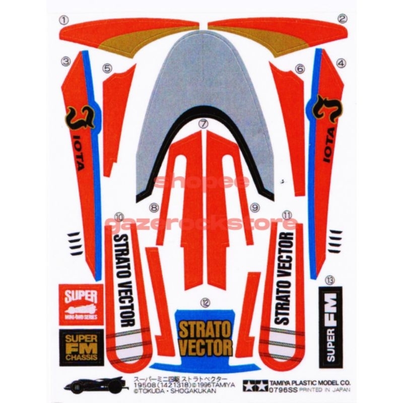 Jual Stiker Tamiya Strato Vector Cutting Vinyl | Shopee Indonesia
