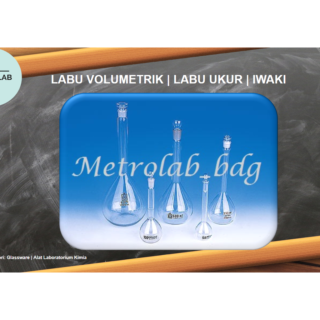 Jual Labu Volumetrik | Labu Ukur | 5 ml - 50 ml - 500 ml | merk IWAKI ...