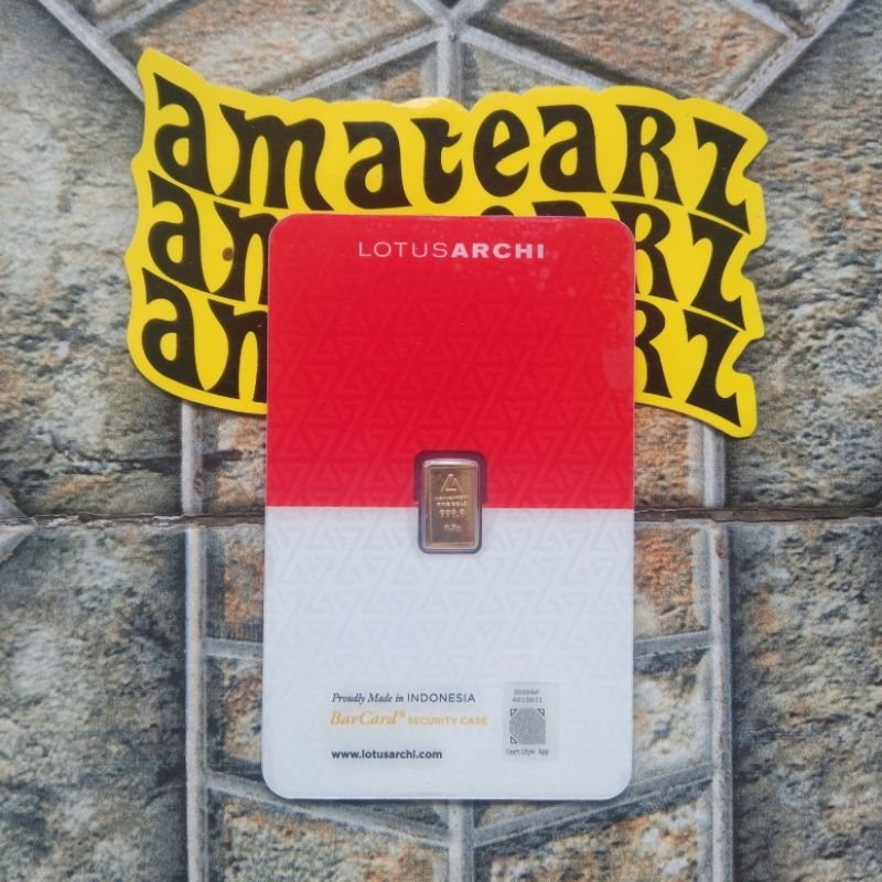 Jual LOGAM MULIA LOTUS ARCHI CERTICARD BERAT 0,5 GRAM FINE GOLD 999,9 % ...