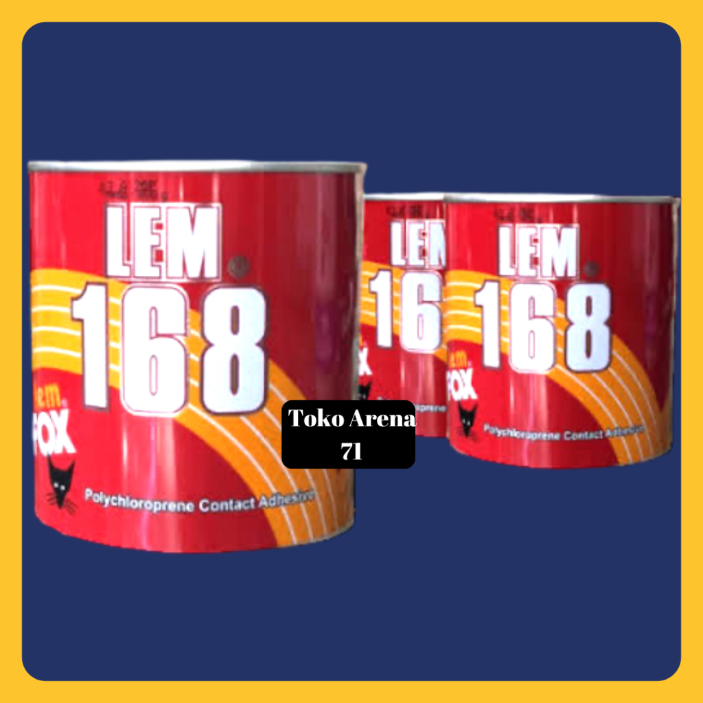 Jual Lem Fox 168 Lem Kuning Lem serbaguna 168 600 gr 600gr 600gram 600 ...