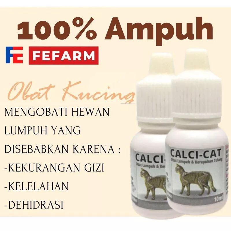 Jual Obat Lumpuh Kucing Kejang Tetanus Gizi Buruk CalcicatINDIKASI ...