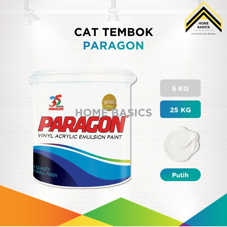 Jual Cat Tembok Putih Paragon 25 Kg / Cat Interior / Cat Dinding Air ...