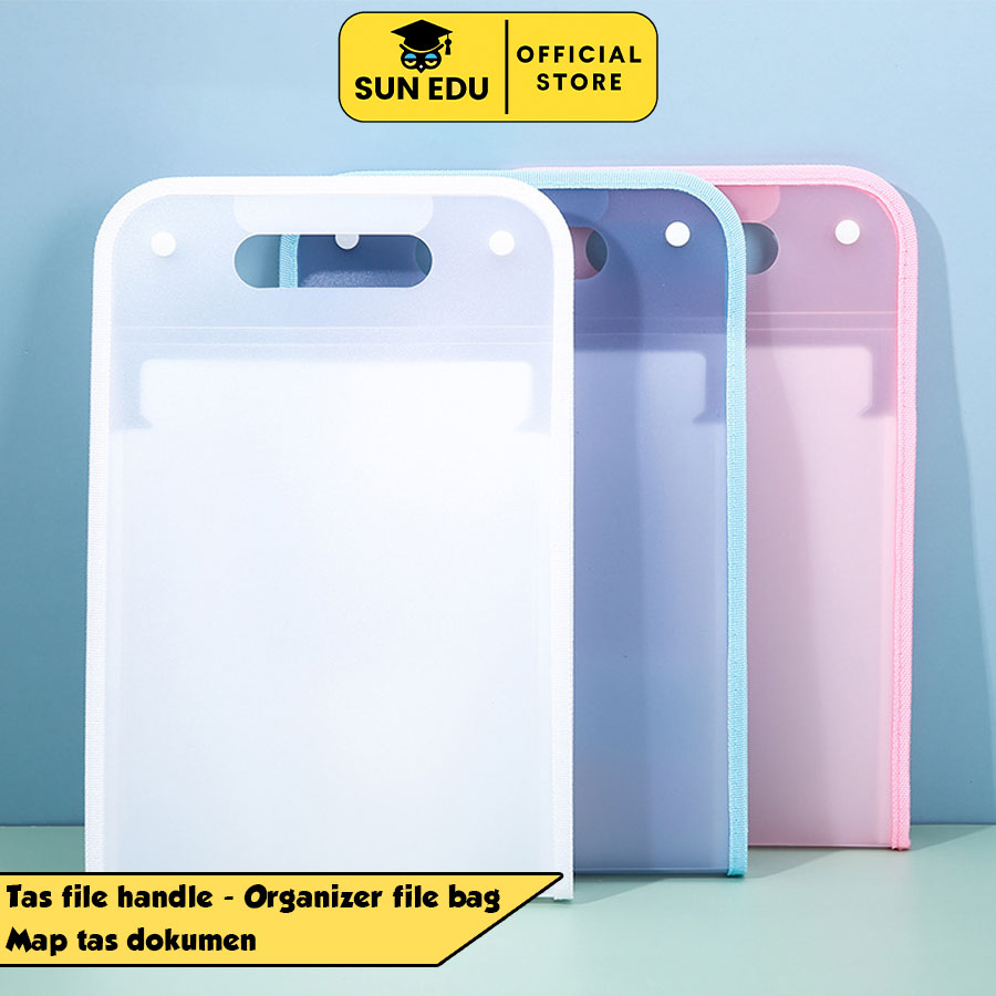 Jual FREE STIKER Tas file handle/ Organizer file bag/ Map tas dokumen ...