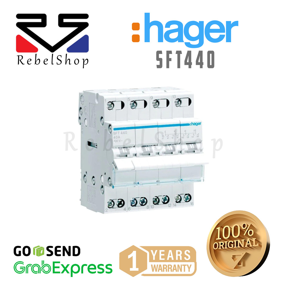 Jual Hager Changeover Switches COS SFT440 4P 40A - Change Over Genset ...
