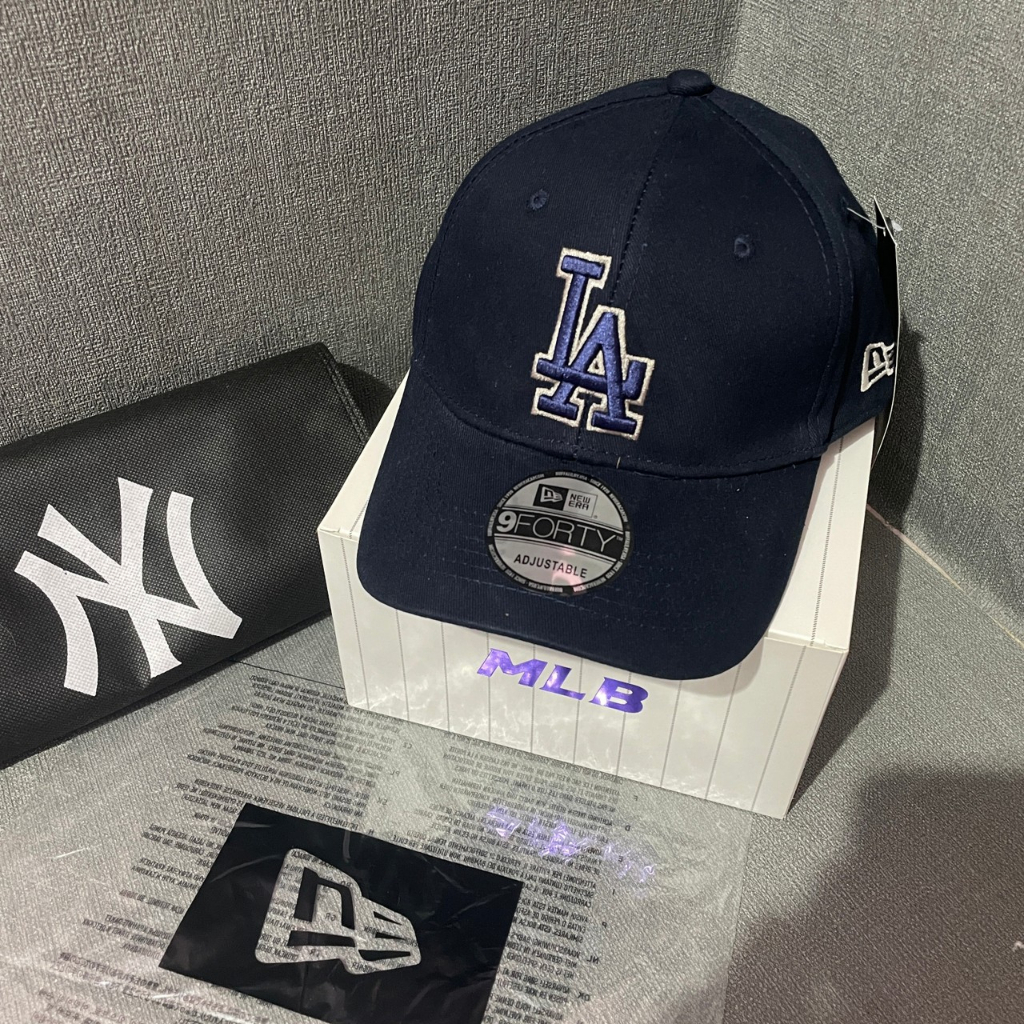 Jual MLB ROOKIE LA CAP LOGO NAVY LIST WHITE | Shopee Indonesia