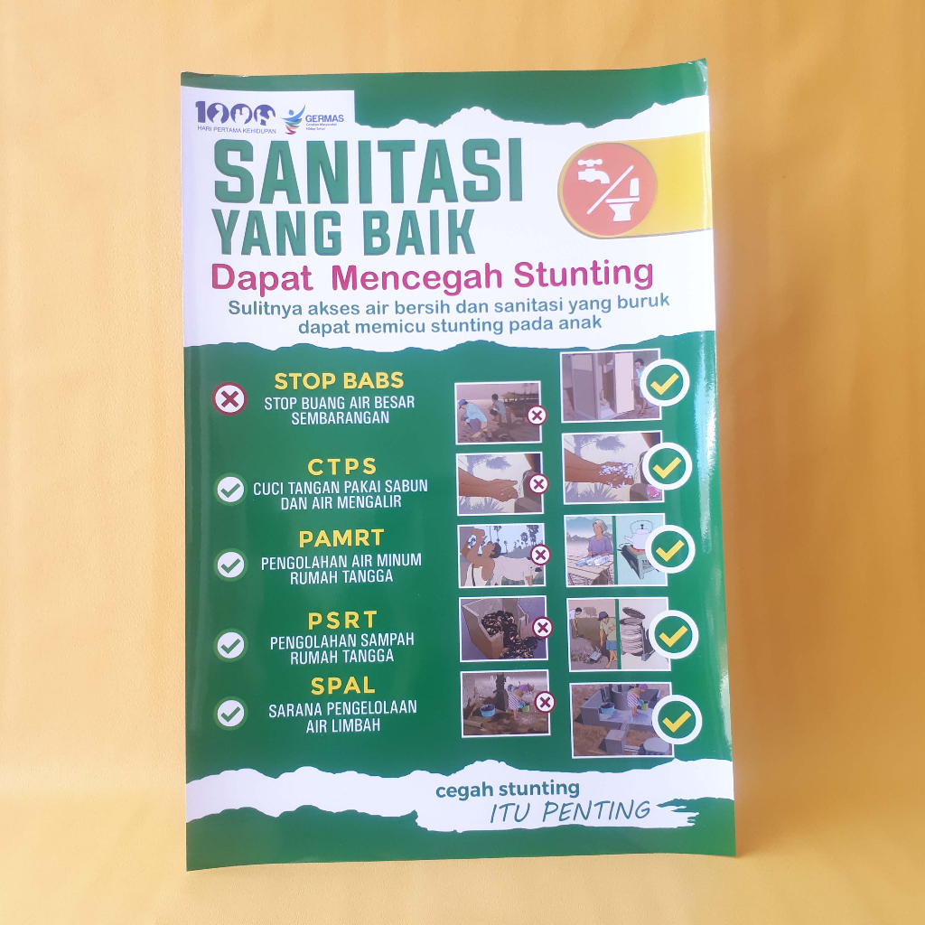 Jual Poster Stunting | Poster Sanitasi yang Baik untuk Mencegah ...