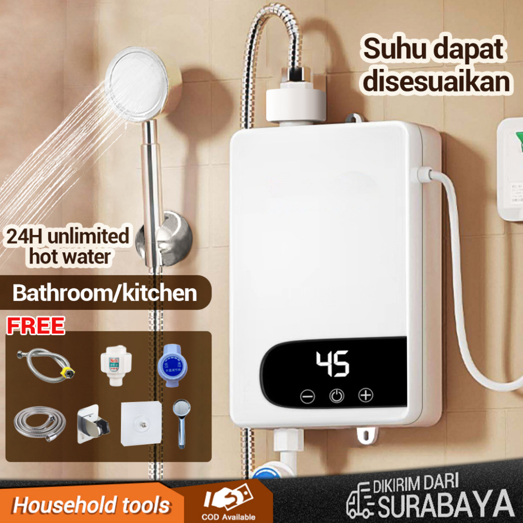 Jual Water Heater Pemanas Air Listrik Hemat Energi untuk Kamar Mandi ...