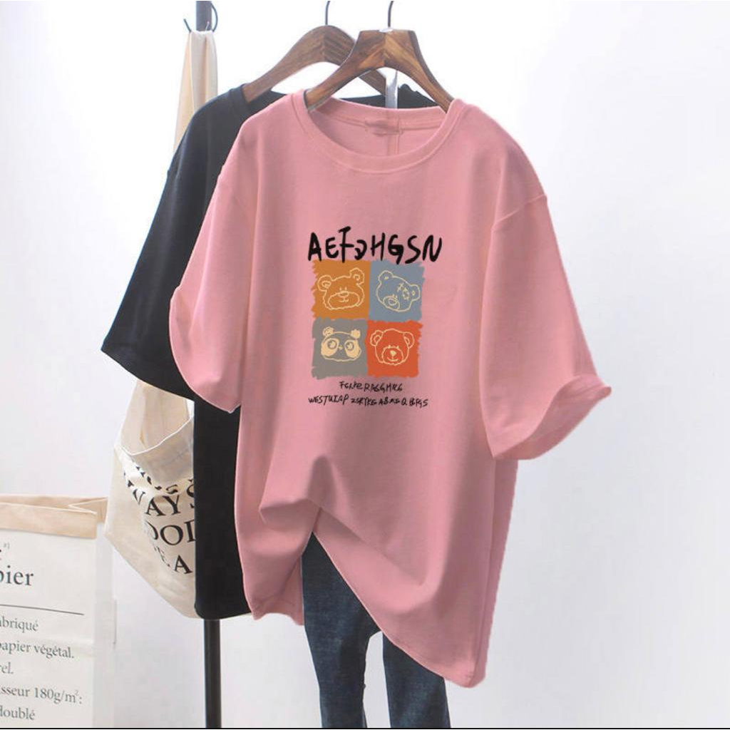 Jual Kaos Oversize Wanita / Kaos Distro WANITA/ Kaos Streetwear Oversize / Baju Kaos Distro ...