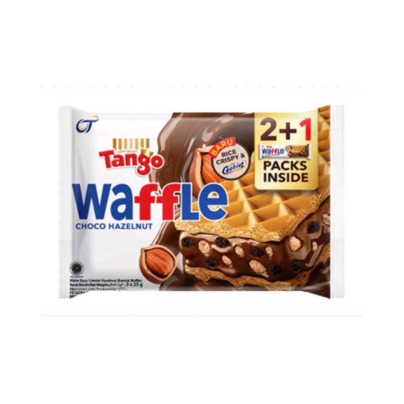 Jual TANGO WAFFLE CHOCO HAZELNUT WAFER COKLAT HAZELNUT 3X25 GR | Shopee ...