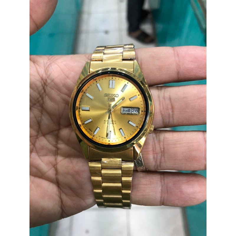 Jual jam tangan seiko 5 otomatis gold klasik 7009 jm vintage jam elegant jam fashion pria ...