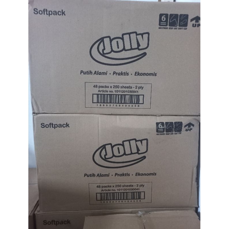 Jual Tisu Jolly 1 dus (48 pcs x 250 sheets 2 ply) | Shopee Indonesia