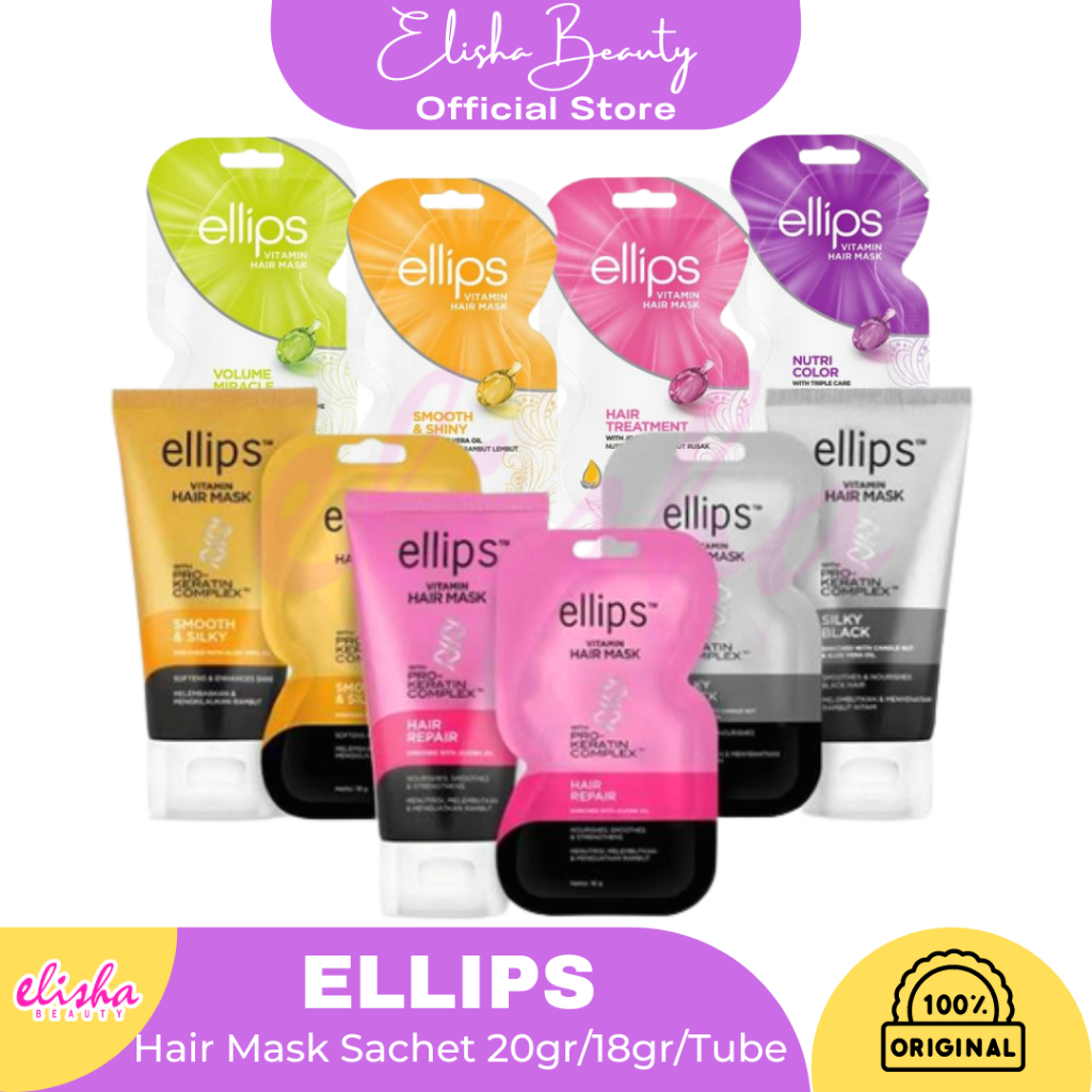 Jual ELLIPS HAIR MASK// HAIR MASK PRO KERATIN/TUBE-SACHET | Shopee ...