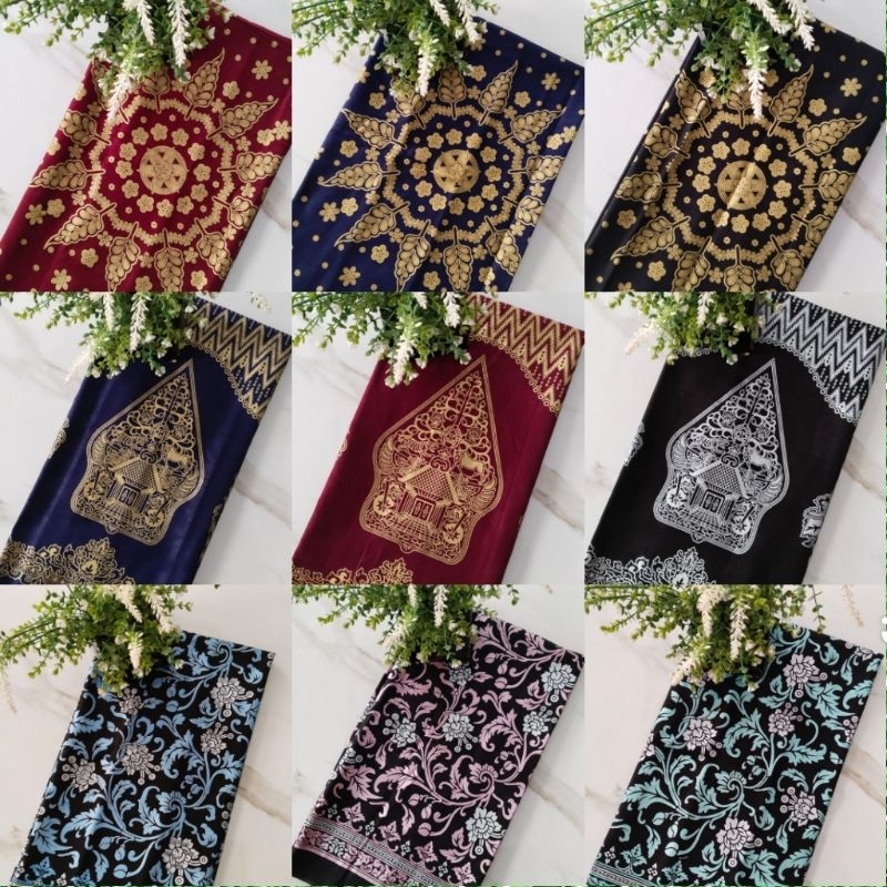 Jual STRPE34215 KAIN BATIK PRADA GOLD KAIN BATIK PEKALONGAN KAIN BATIK ...