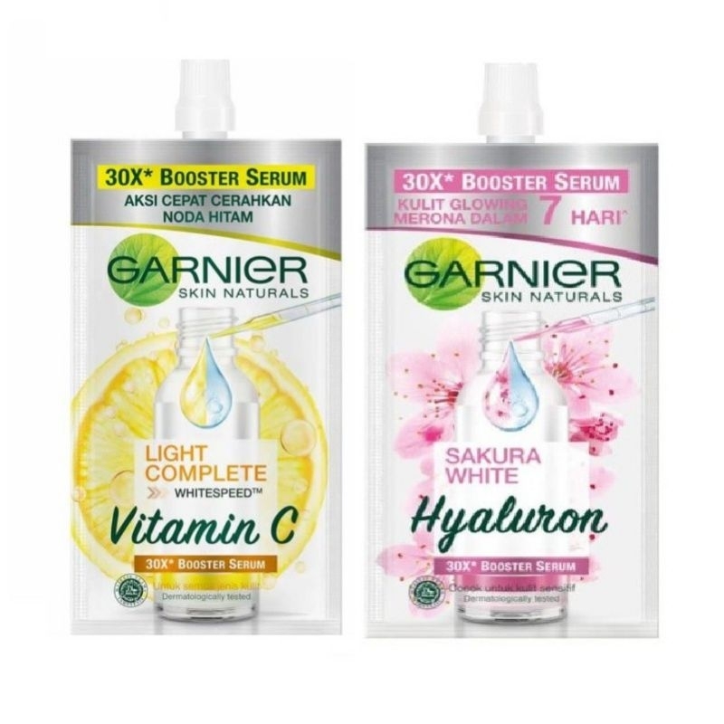 Jual GARNIER Booster Serum Sachet 7,5 ml / Light Complete Vitamin C ...