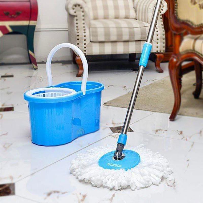 Jual Pel Lantai Spin Mop 2 IN 1 BLUE Kapasitas 6L | Shopee Indonesia