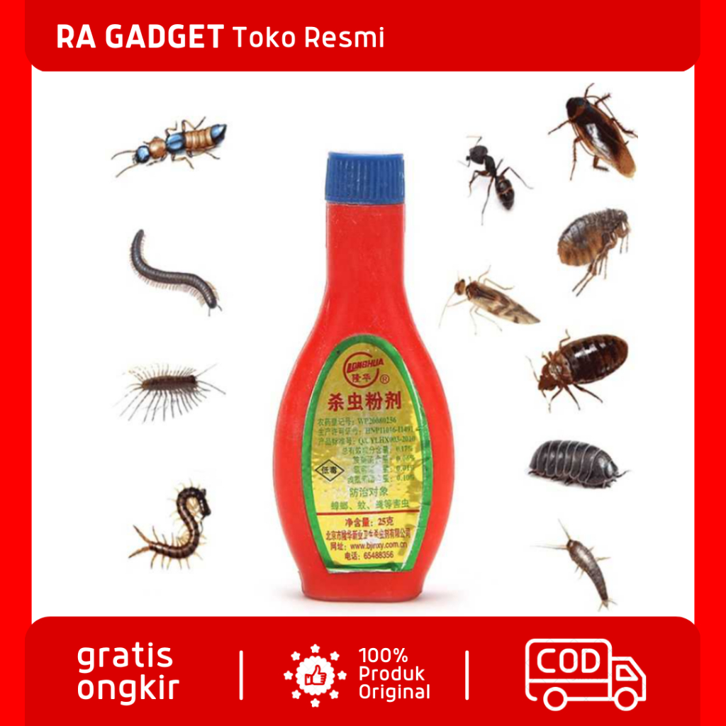 Jual Bubuk Racun Pembasmi Serangga Powder Insektisida 25gr / Serbuk ...